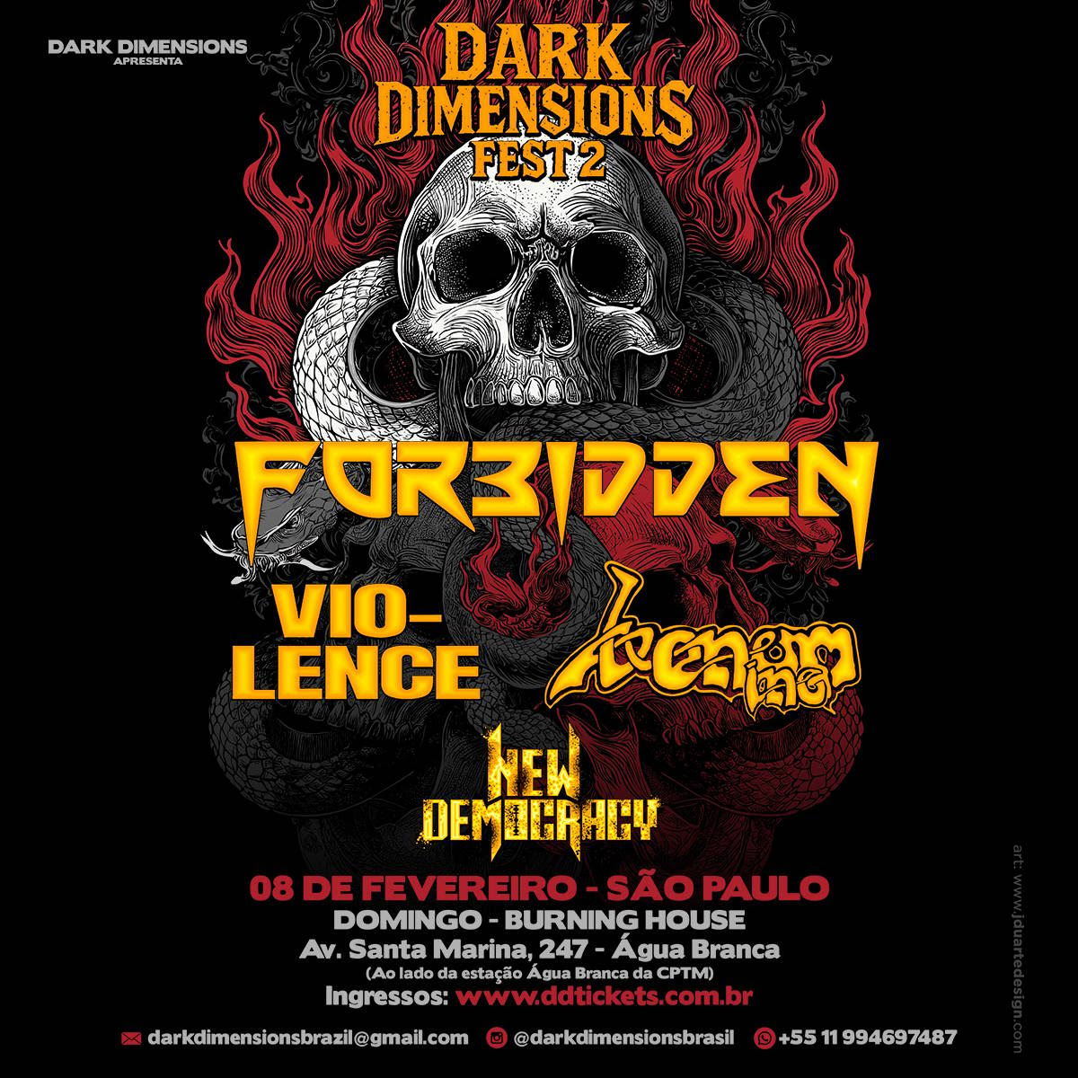 Dark Dimensions Fest 2026: Forbidden, Vio-Lence e Venom Inc. se unem em ...